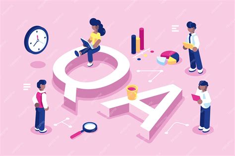 premium vector people catching bugs quality assurance team work big