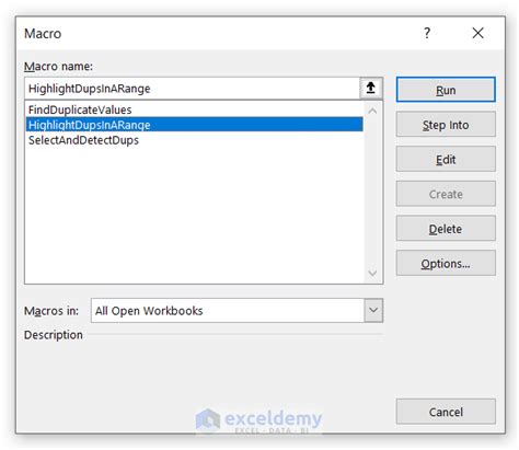 How To Find Duplicates In A Column Using Excel Vba 5 Ways
