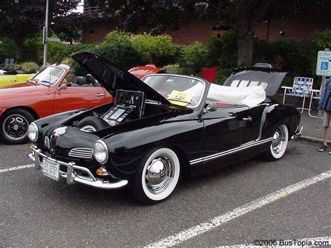 Beautifully Restored Vw Karmann Ghia Convertible In Black Volkswagen