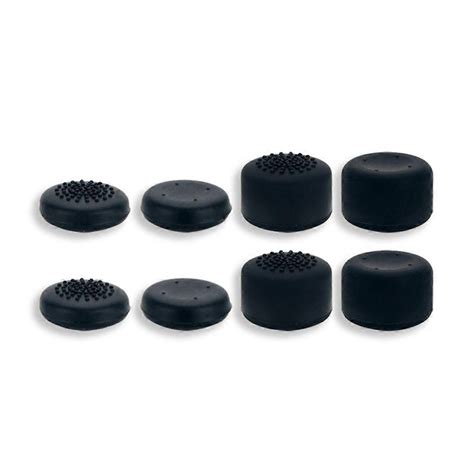 8pieces Analog Stick Joystick Controller Black Thumb Grips For Steam Deck Controller Joystick
