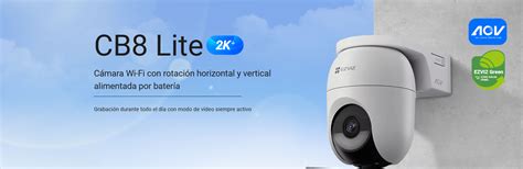 Kit Camara De Seguridad Wifi Con Bateria Cb8 Lite Con Panel Solar Ezvi