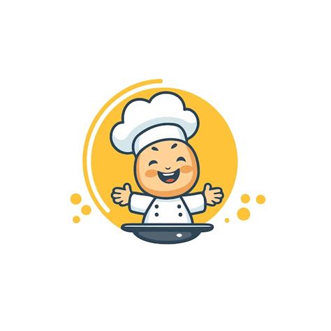 Premium Vector Chef Boy Cartoon Character Vector Illustration
