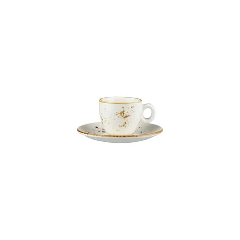Rustic Espresso Cup 90ml White Cup Only
