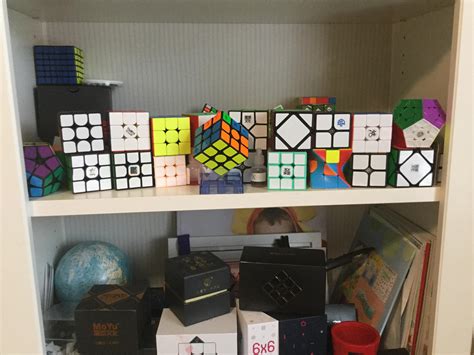 My Collection Cube Signed By Jperm In The Front On The Stand Rcubers