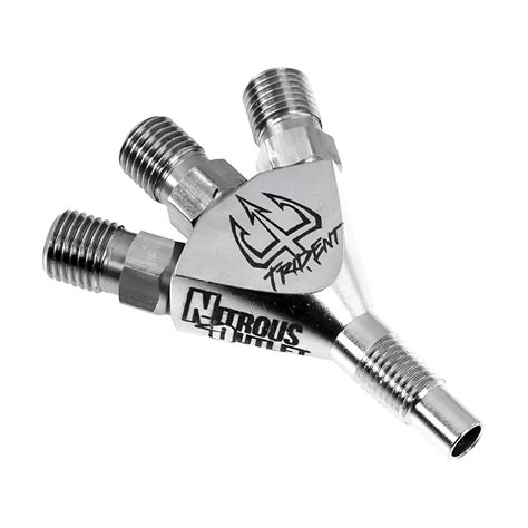 Trident Ti 116 Npt Three Stage Dry Nitrous Nozzle Straight Dischar