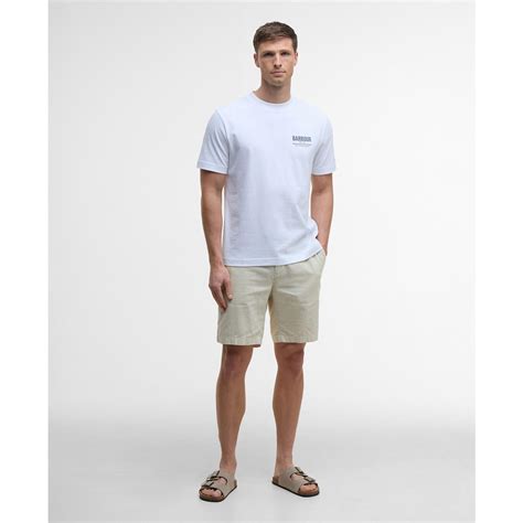 Barbour Mens Relaxed Souter T Shirt White British Attire