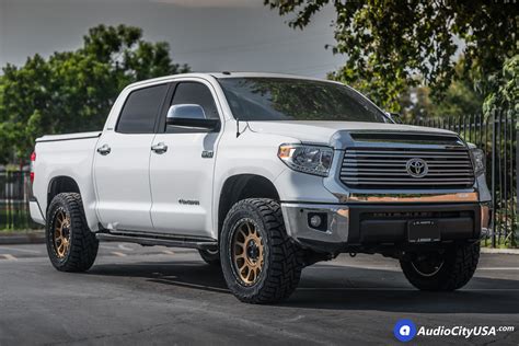 2016 White Toyota Tundra Crewmax 20x9 Method Wheels Nv 305 Bronze