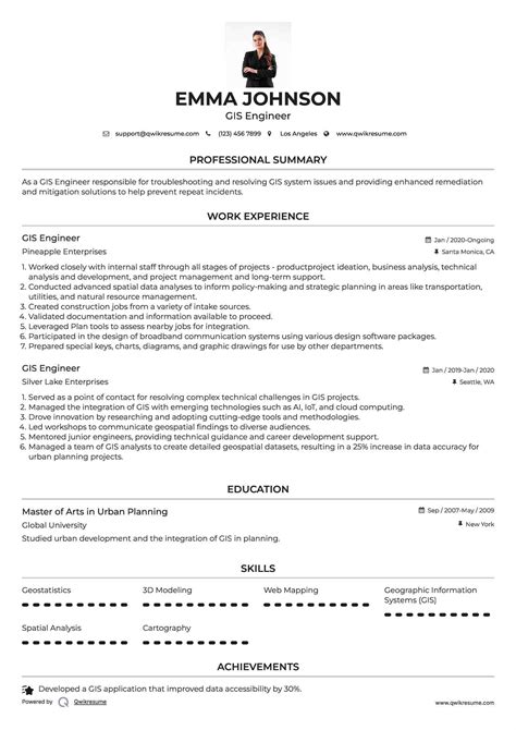 10 Gis Engineer Resume Samples And Templates For 2025