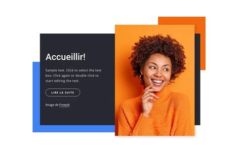 Bloc De Bienvenue Avec Formes Modèle Css