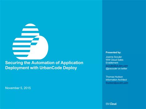 Securing The Automation Of Application Deployment With Urbancode Deploy Pdf
