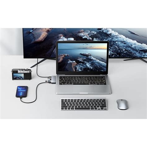 Hub Usb Type C Thunderbolt X Usb Sd Tf Cititor De Carduri Compatibilitate Macbook
