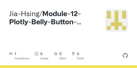 GitHub Jia Hsing Module Plotly Belly Button Biodiversity