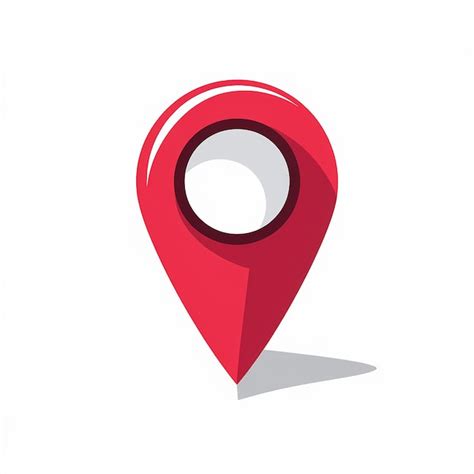 Red Pin Location Icon Premium Ai Generated Vector