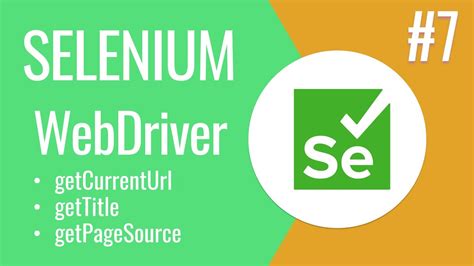Selenium Webdriver Работа с методами в Selenium Webdriver Youtube