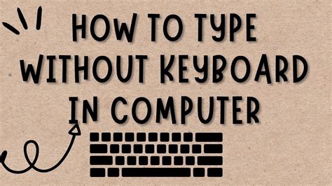 How To Type Without Keyboard In Computer Learn To Use On Screen Keyboard YouTube