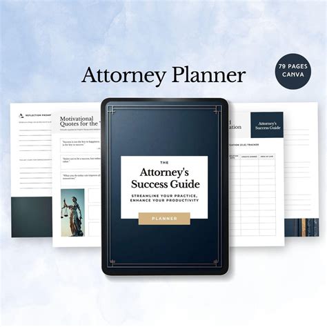 Attorney Planner Lawyer Organizer Modern Blue Litigation Binder Legal Case Tracker Paralegal