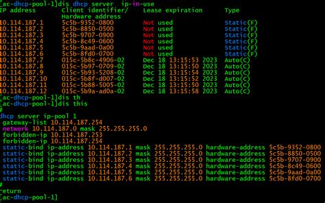 交换机dhcp静态绑定 知了社区
