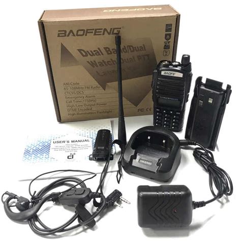 Original Baofeng Two Way Radio 2000mah Battery Long Range Walkie Talkie Vhf Uhf Radio 8w Output