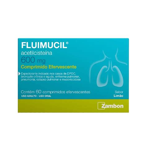 Fluimucil 600mg Caixa Com 60 Comprimidos