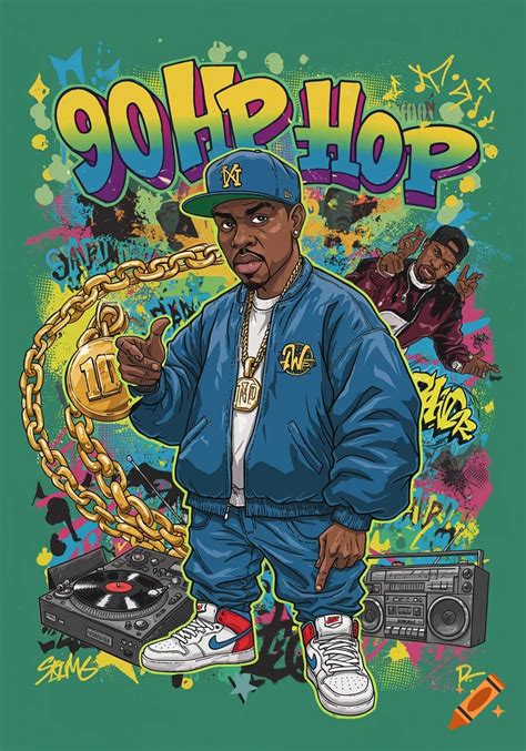 90s Hip Hop Collage