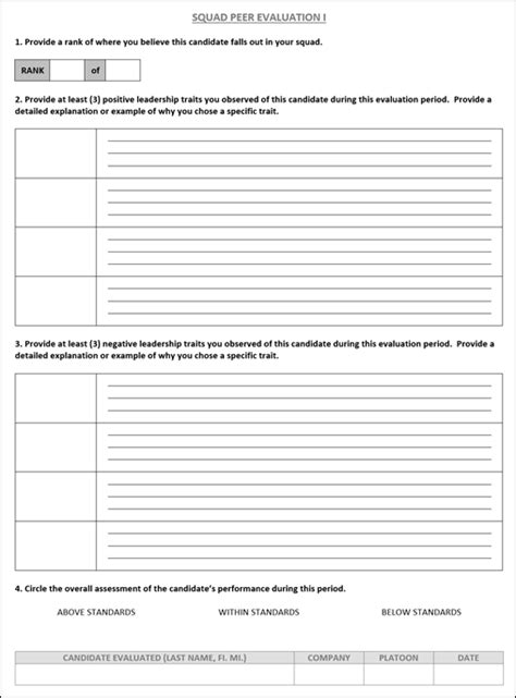 Figure 3 Candidate Peer Evaluation Input Sheet Sourceocs 2020
