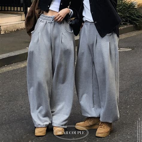 [🔥기모추가🔥 고퀄리티 Unisex] 타운 쓰리턱 스웻팬츠 츄리닝 공항룩 커플시밀러룩 에이블리