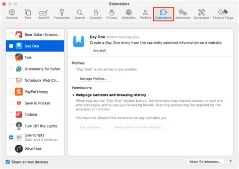 How To View Add And Remove Safari Extensions On Mac