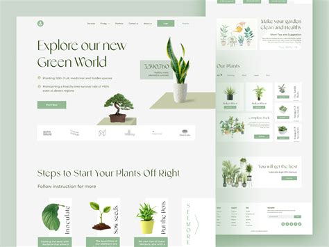 Plant Landing Page UI Design By Sourav On Dribbble