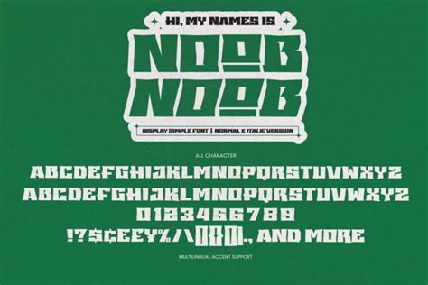 Noob Font Free Font