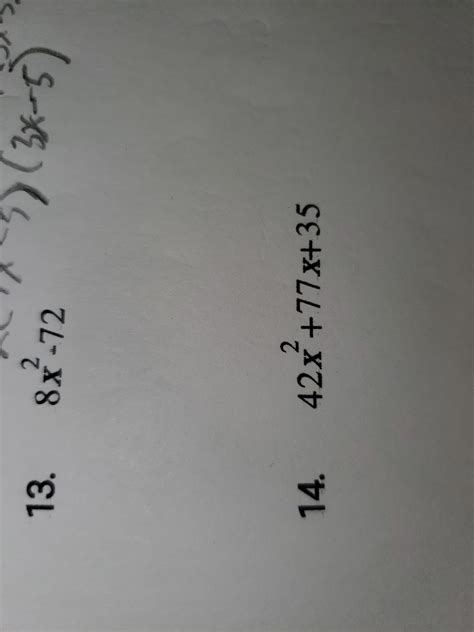 Answered 13 8x² 72 5 X 2 14 42x77x35 Bartleby