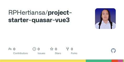 Github Rphertiansaproject Starter Quasar Vue3