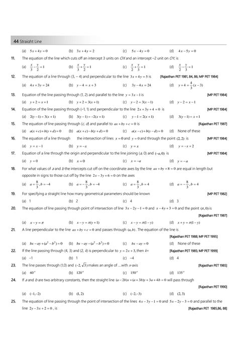 SOLUTION Iit Jee Main Maths Notes For Straight Line Assignment With Answers Studypool