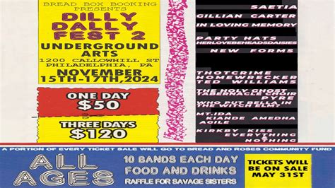 Breadbox Booking Presents Dilly Dally Fest 2 Day 2 Underground