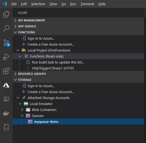 Storage Tables Node Not Visible For Local Emulator Issue Microsoft Vscode