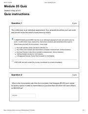 Understanding Module Quiz Instructions And Questions Course Hero