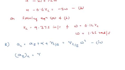 solved ps at the given instant member ab has the angular motions