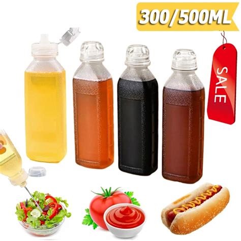 Multi Purpose Pp5 Oil Bottles Kitchen Leakproof Ketchup Vinegar