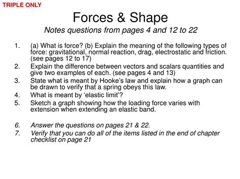 Ppt Edexcel Igcse Physics 1 2 Forces And Shape Powerpoint Presentation