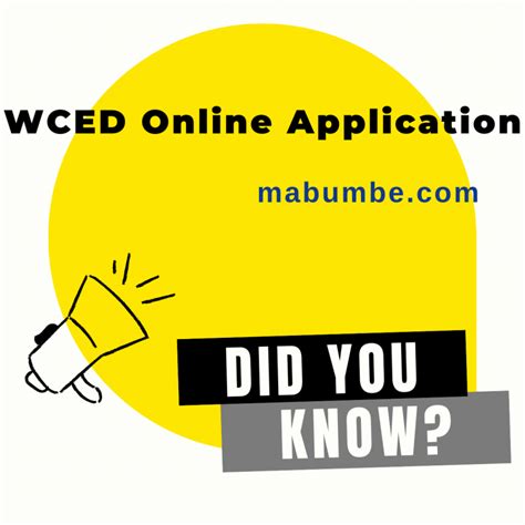 The Wced Online Application 20242025 Step By Step Guide