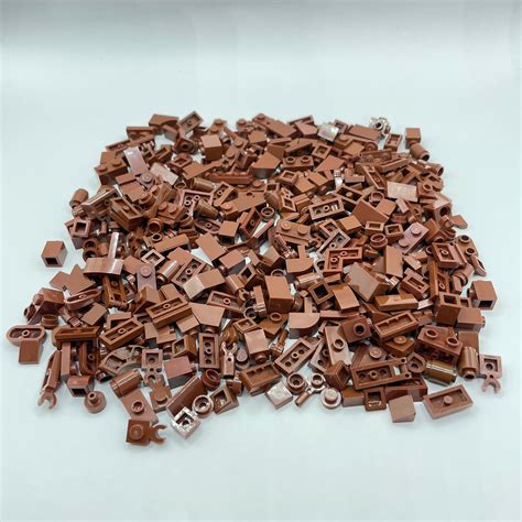 Lego Greebling Reddish Brown Approx 110g Brick Cycle