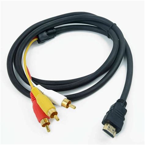 Hdmi To 3rca 1080p Video Audio Adapter Cable For Hdtv Audio Av Adapter Cord