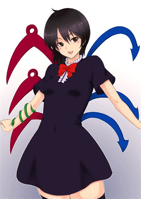 Safebooru 1girl Asymmetrical Wings Black Eyes Black Hair Black