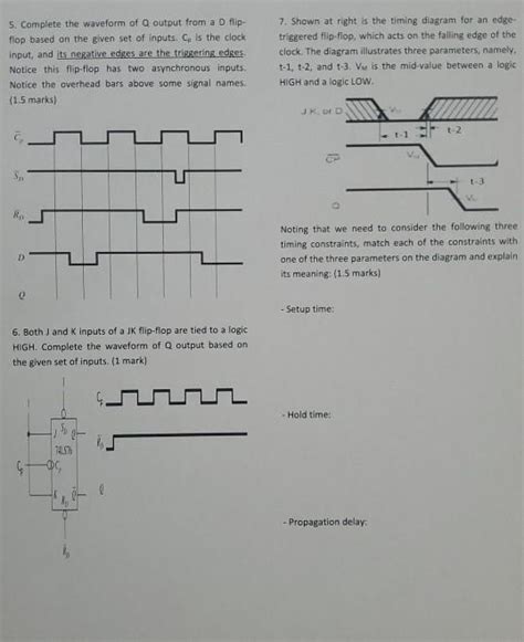 Solved 1 A Clock Signal Square Wave Is Shown Below