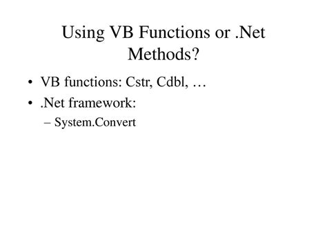 Vbnet Introduction Ppt Download