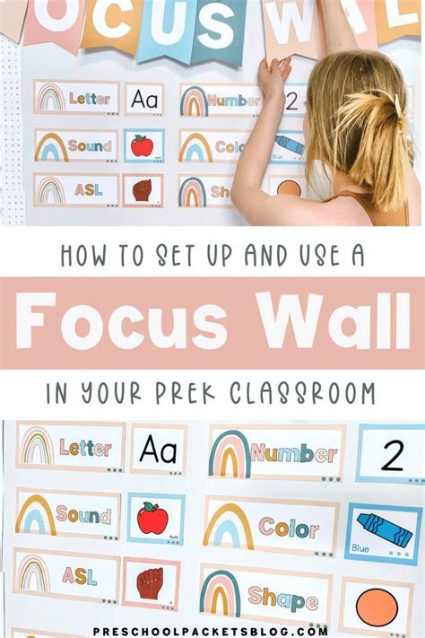 Circle Time Board Boho Rainbow Classroom Focus Wall Preschool Circle