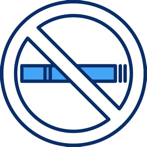 Quit Smoking Generic Blue Icon