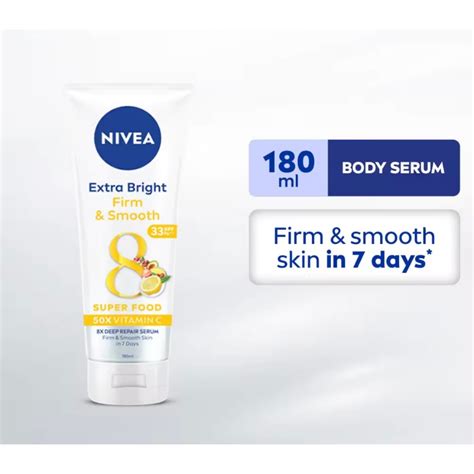 Nivea Body Serum Extra Bright Firm And Smooth Lotion With Spf 33 Pa