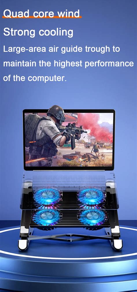 노트북 14 인치 쿨러 메인 스탠드 Macbook 지원을위한 Usb 24 팬 노트북 라디에이터 게이머 11 173in 노트북