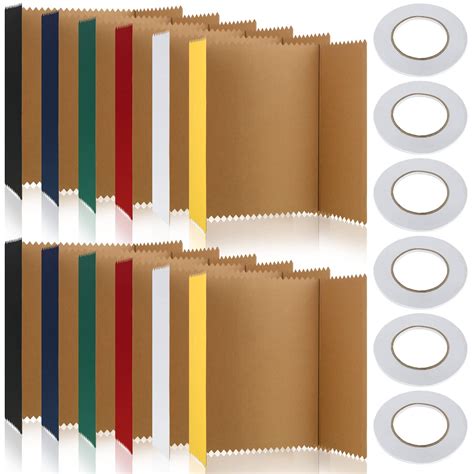 12 Pcs Tri Fold Display Board Fold Presentation Board Trifold Poster