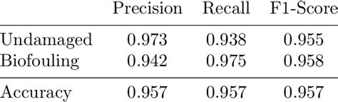 Model Performance Metrics For The Validation Set After 10000 Training